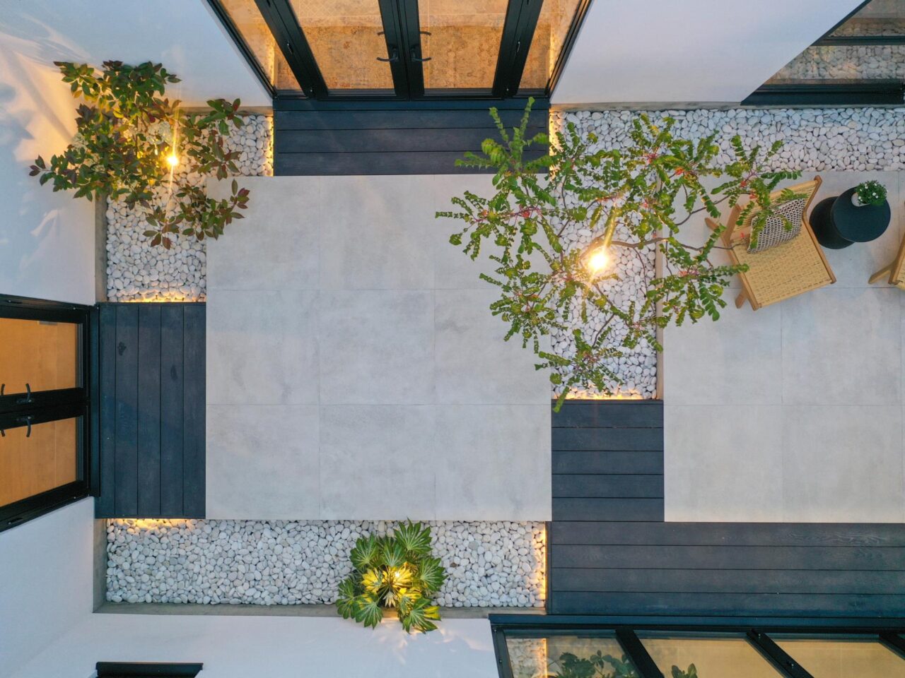 Contemporary Courtyard, Middleton St George – Sam Nattress Gardens