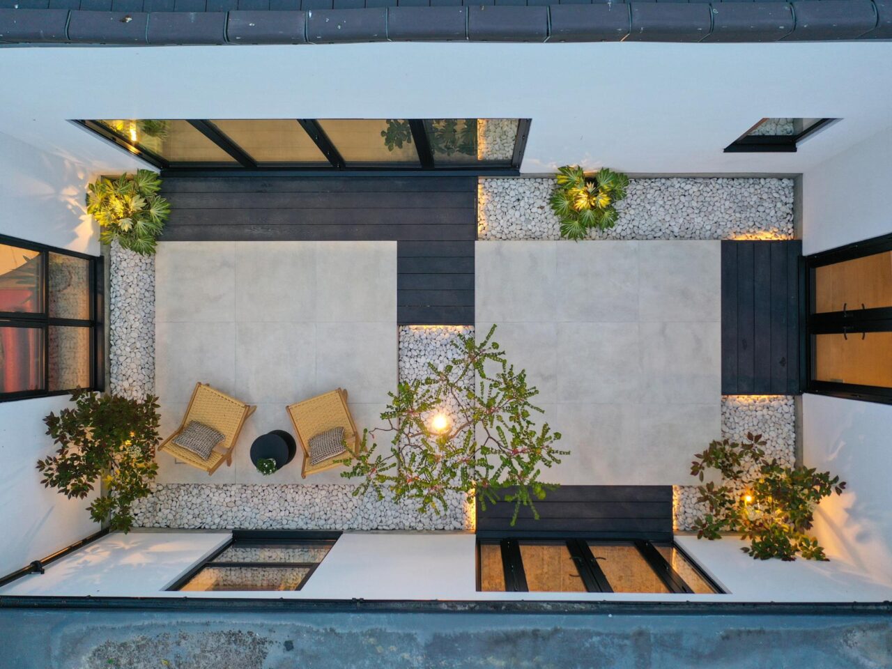 Contemporary Courtyard, Middleton St George – Sam Nattress Gardens