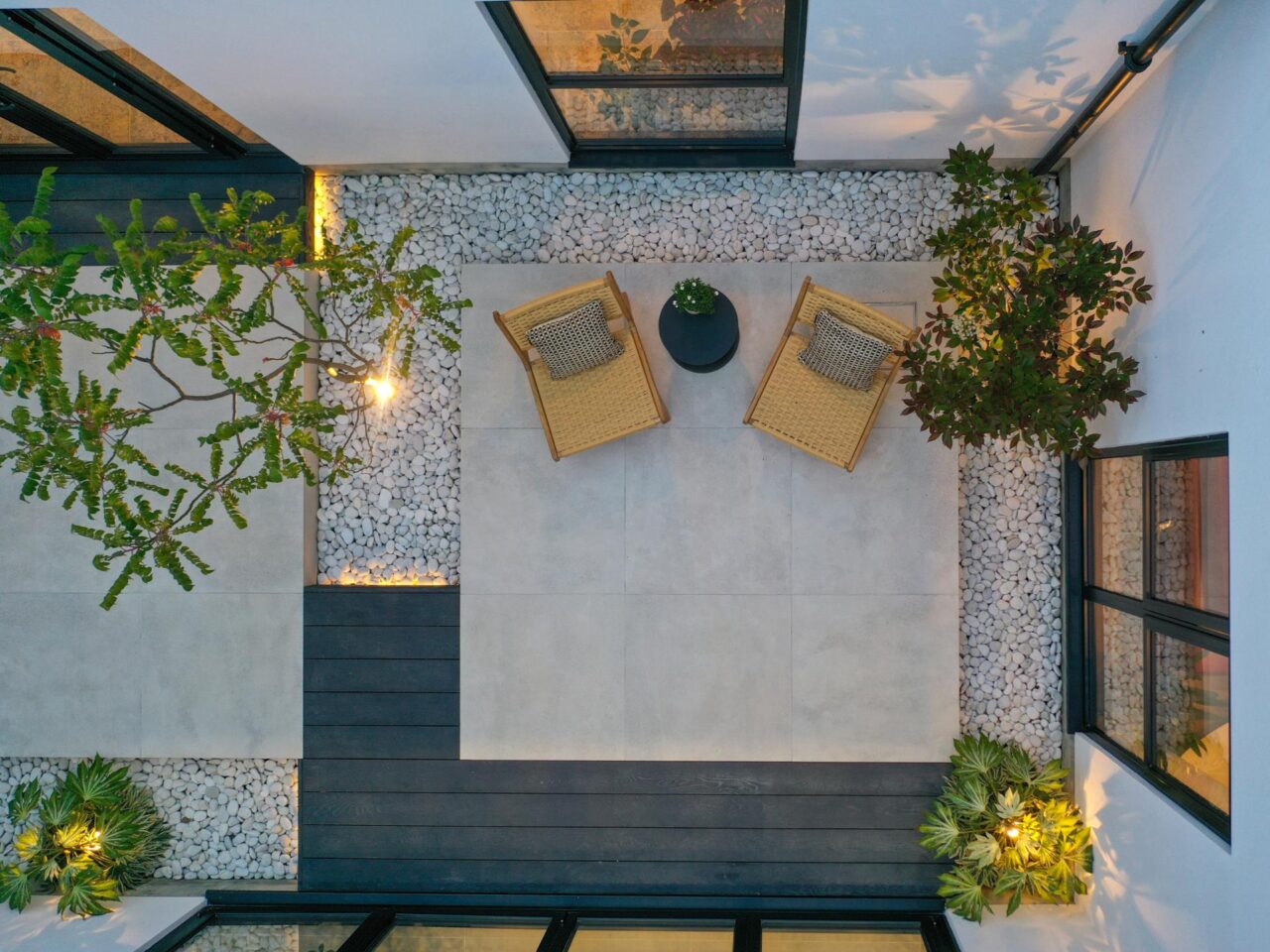 Contemporary Courtyard, Middleton St George – Sam Nattress Gardens